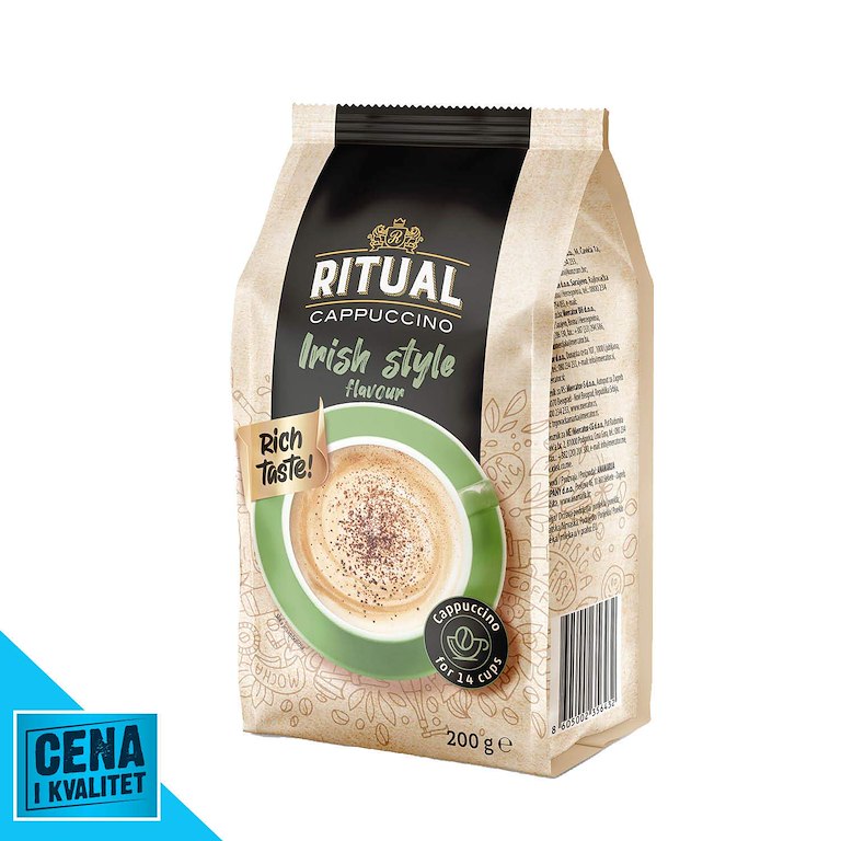 K plus cappuccino irish 200g ritual k plus