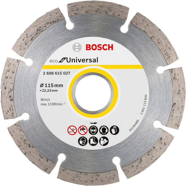 Bosch Dijamantska rezna ploča 115mm,10kom-ECO For Universal, 2608615040