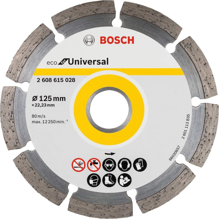 Bosch Dijamantska rezna ploča 150mm,10kom-ECO For Universal, 2608615042