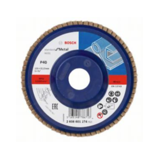 Bosch Lamelni brusni disk ravni X431, Standard for Metal Ø125 mm, G 40, 2608601274