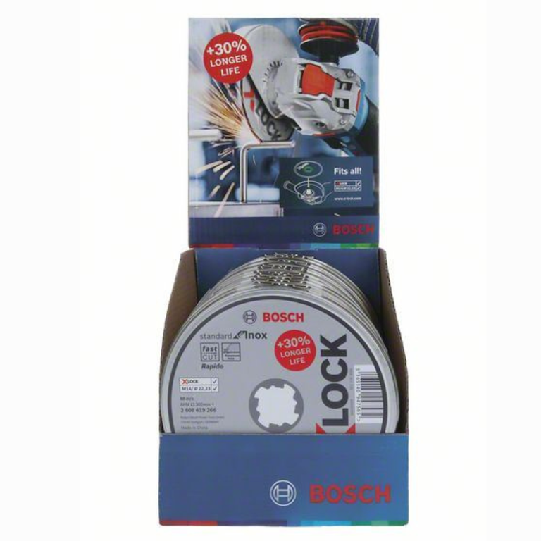 Bosch – Rezna ploča za ravno sečenje 10x125x1.6-X-LOCK Standard for Inox – 2608619364