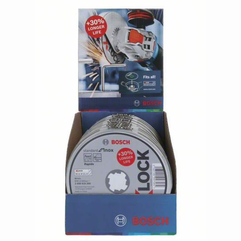 Bosch Rezna ploča za ravno sečenje 115mm-10kom-X-LOCK Standard for Inox, 2608619266