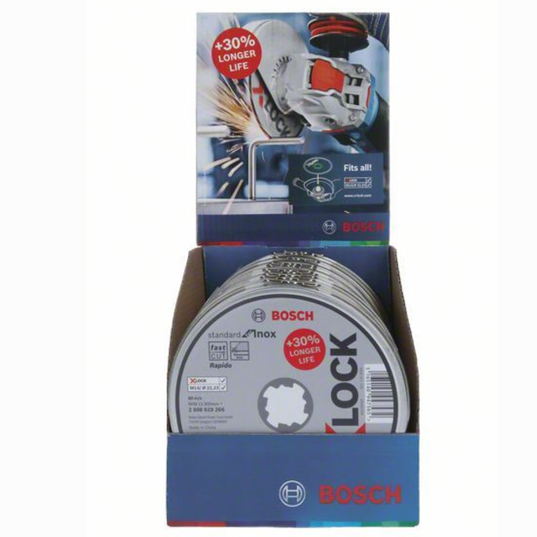 Bosch Rezna ploča za ravno sečenje 125mm-10kom-X-LOCK Standard for Inox, 2608619267