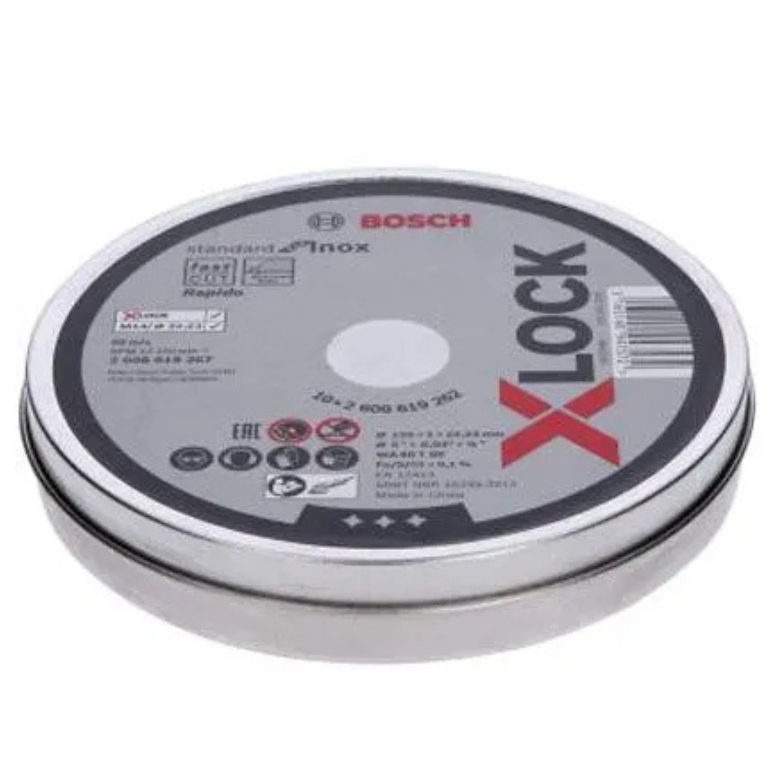 Bosch Rezna ploča za ravno sečenje 125mm-X-LOCK Standard for Inox, 2608619262