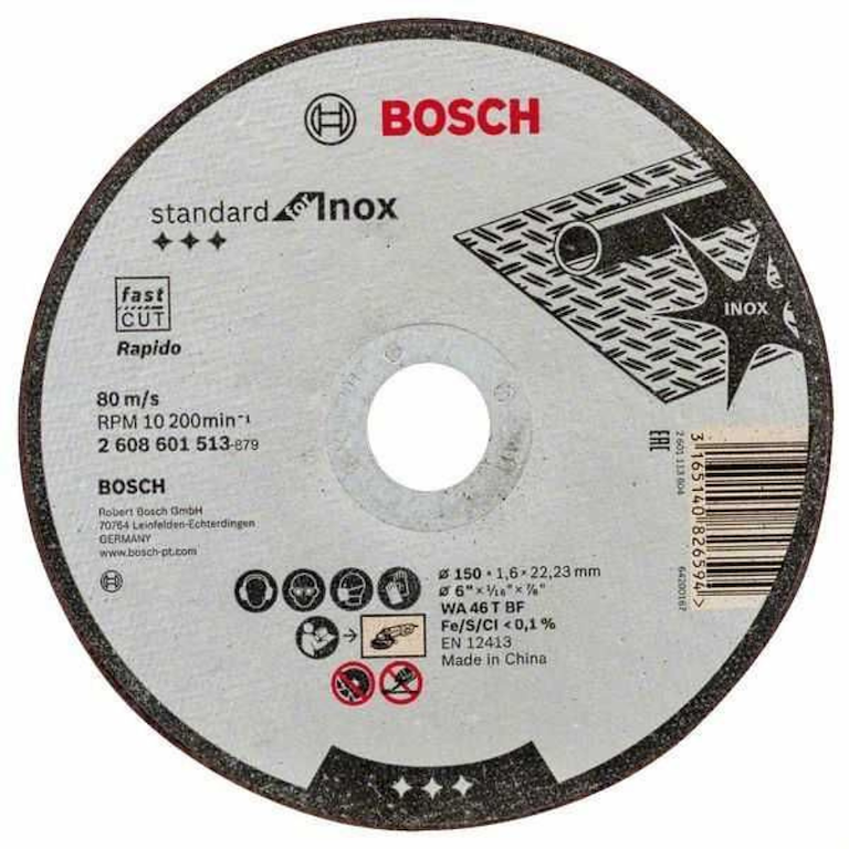 Bosch Rezna ploča za ravno sečenje 150mm-Standard for Inox, 2608601513