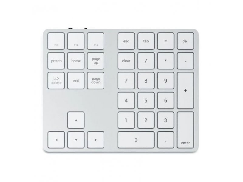 SATECHI Aluminum Bluetooth Extended Keypad – Silver ( ST-XLABKS )