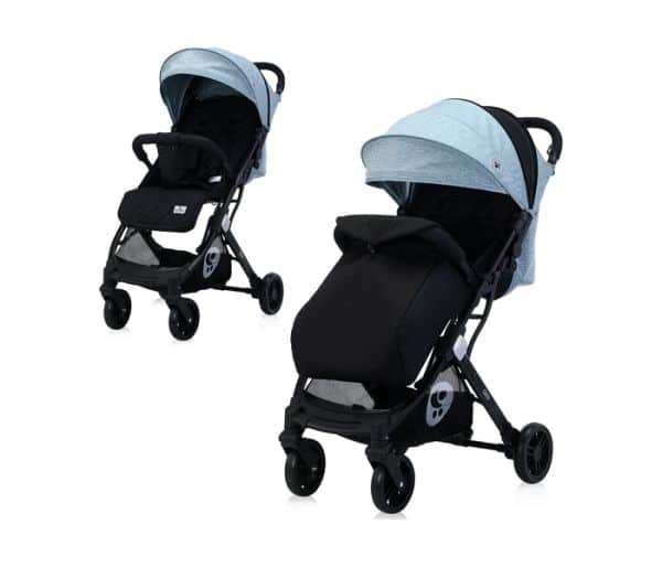 Lorelli kolica za bebe Fiorano sa navlakom – black&silver blue, 10021492124