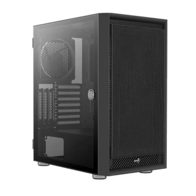 AeroCool Graphite Midi Tower kućište sa providnom stranicom bez napajanja Graphite-G-BK-V1