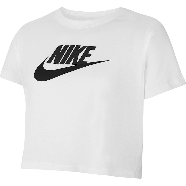 Nike G NSW TEE CROP FUTURA, dečja majica, bela