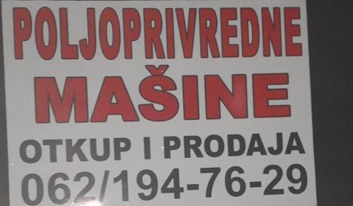 OTKUP I PRODAJA POLJOPRIVREDNIH MASINA