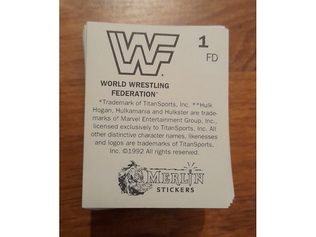 WWF, 1992, Merlin, Set sličica 285/300