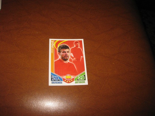 Topps Match Attax - Gerard Pique (Spain)