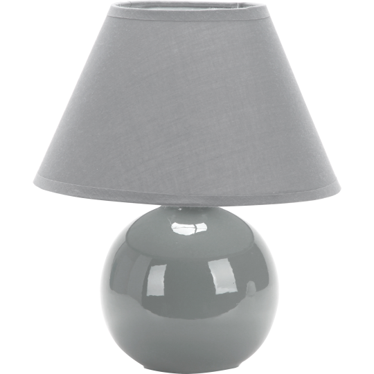 Dekorativna stona lampa keramička E14 siva M1012