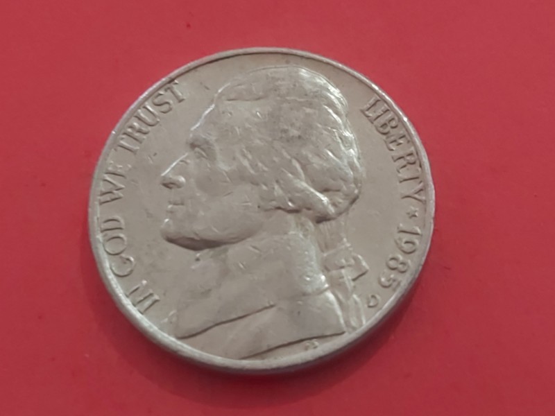 USA - 5 cents 1985 god D