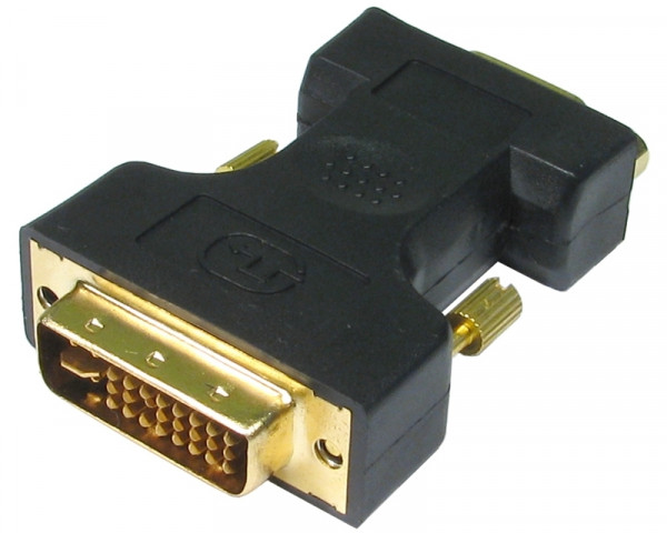 FAST ASIA Adapter DVI-I (M) - VGA (F) crni