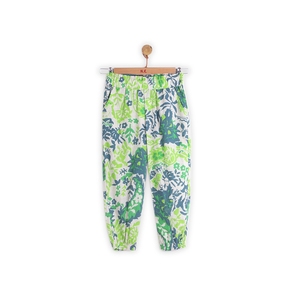 Nk kids pantalone za devojčice zelena L2354501