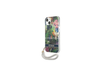 Guess Futrola za iPhone 13 Mini Blue Flower Cord ( GSM165208 )