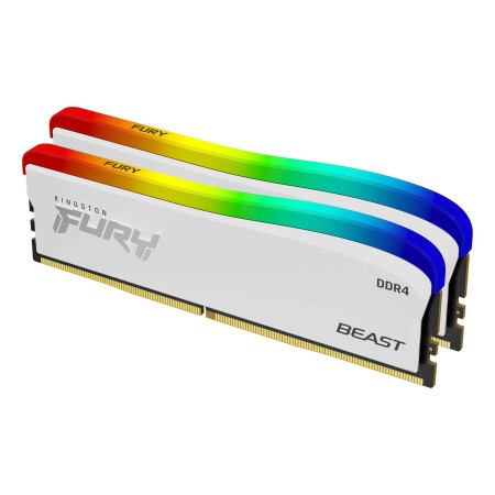 Kingston DDR4 16GB (2x 8GB) 3200MHz [fury beast RGB Special Edition], CL16 1.35V, Memory kit, w/RGB heatsink memorija ( KF432C16BWAK2/16 )
