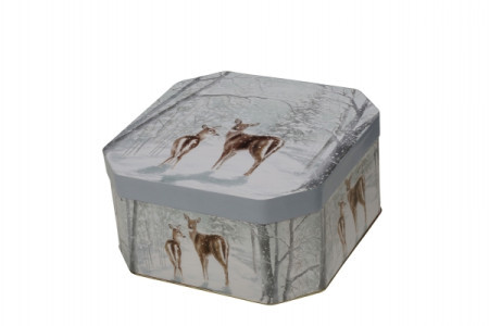Novogodišnja metalna kutija "bambi" ugaona ( 7510/041 )
