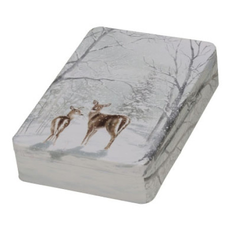 Novogodišnja metalna kutija "bambi" pravougaona ( 3503/041 )