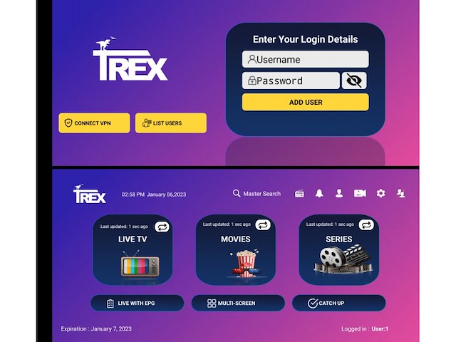 TRex IPTV, 22.000 kanala, 120.000 videoteka