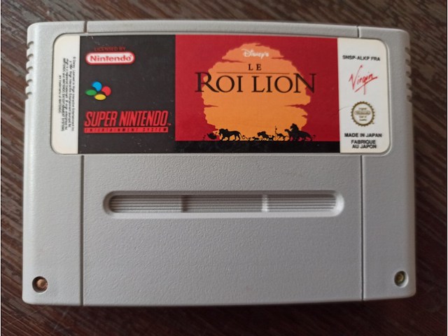 nintendo snes k  le roi lion ispr u stanju sa slike