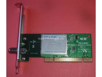 PCI wireless kartica TL-WN551G, sa kablovskim TV konektorom&nbsp;