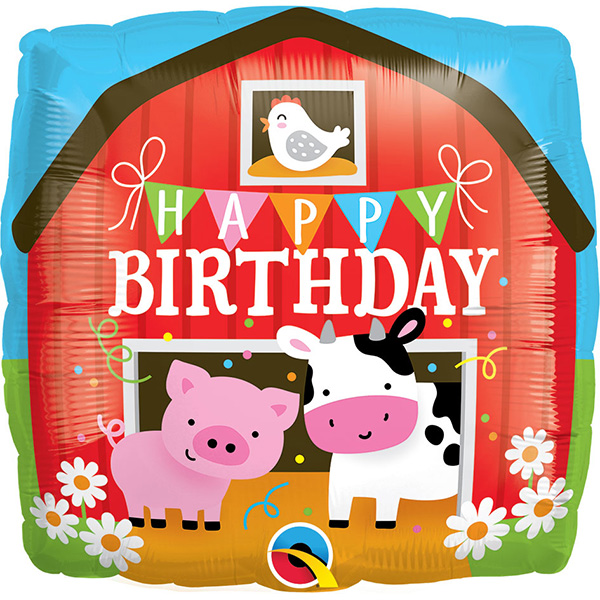 26549
18″ Foil Square Birthday Barn