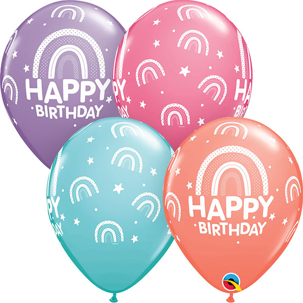 29191
11″ Latex Birthday Boho Rainbows (4)