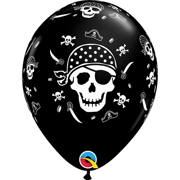 60752
11″ Latex Pirate Skull&Cross Bones (5)