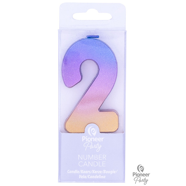 15830
Candles Numeral 2 Rainbow Ombre