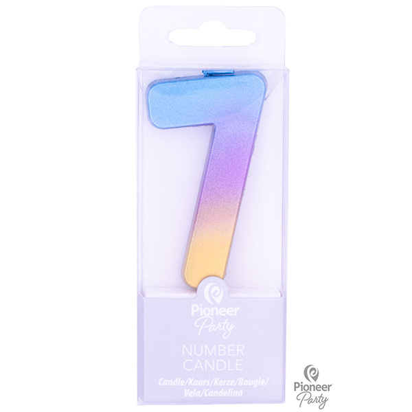 15842
Candles Numeral 7 Rainbow Ombre