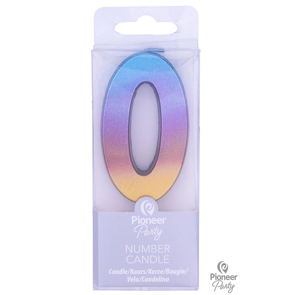 15953
Candles Numeral 0 Rainbow Ombre