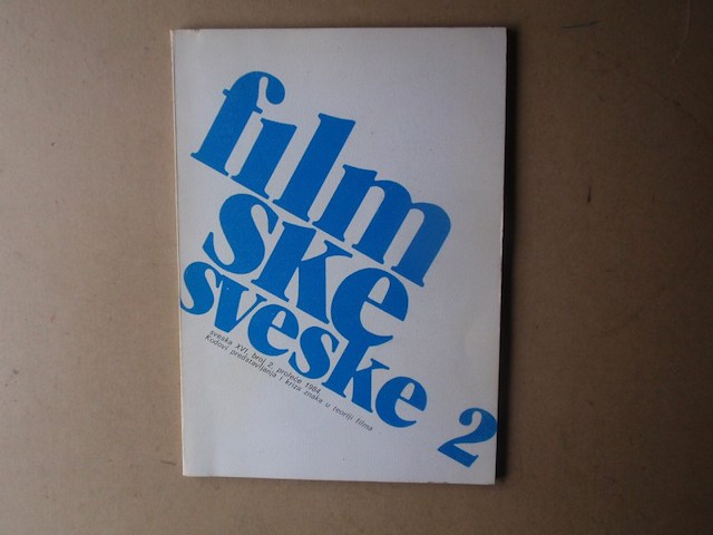 FILMSKE SVESKE  broj 2 / proleće 1984