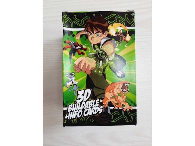 BEN 10 3D BUILDABLE INFO CARDS KUTIJA