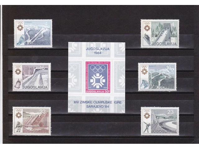 ZOI-Sarajevo `84 1983.,set+blokovi,čisto