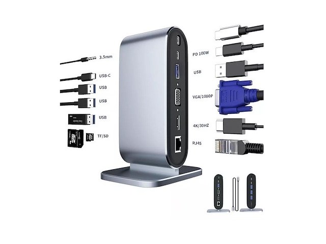 Multifunkcionalni USB hub `12 u 1`