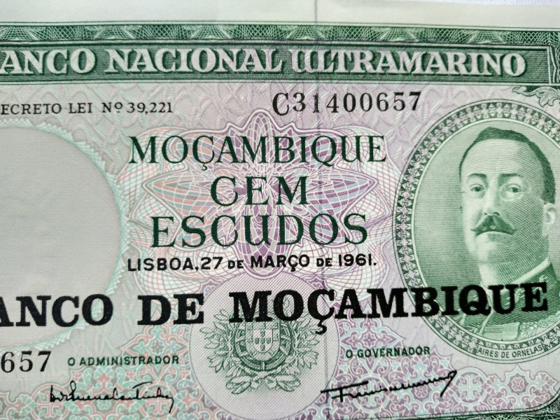 Mozambik 100 eskudos,1961 god.aUNC,Portugalska kolonija
