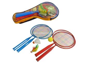 Set za badminton Mini 4 reketa + 3 loptice