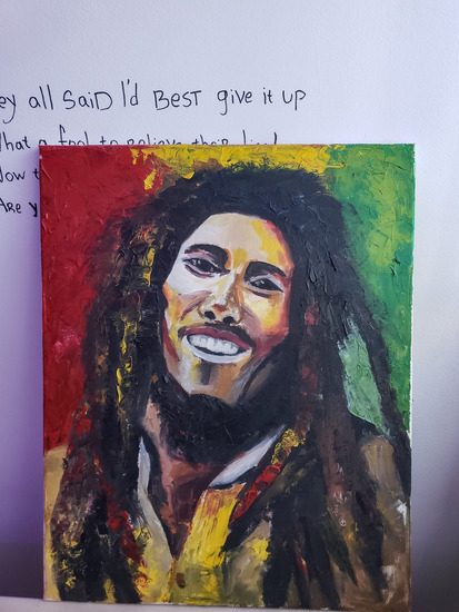 Portret Bob Marley ulje na platnu