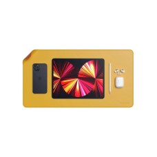 SATECHI Dual sided Eco-leather Deskmate - Yellow/Orange (ST-LDMYO)