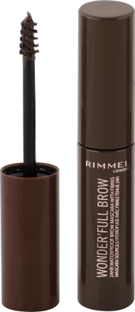 RIMMEL LONDON
Vodootporna maskara za obrve WONDER'FULL BROWN - 002 Medium Brown, 4,5 g