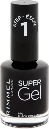 RIMMEL LONDON
SUPER Gel lak za nokte - 070 BLACK OBSESSION, 12 ml