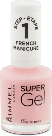 RIMMEL LONDON
SUPER Gel FRENCH MANICURE lak za nokte - 091 ENGLISH ROSE, 12 ml