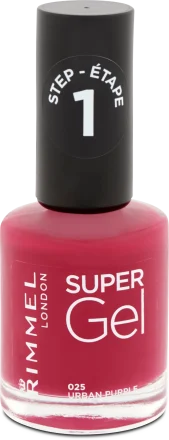 RIMMEL LONDON
SUPER Gel lak za nokte - 025 URBAN PURPLE, 12 ml