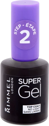 RIMMEL LONDON
SUPER Gel TOP COAT završni lak za nokte, 12 ml