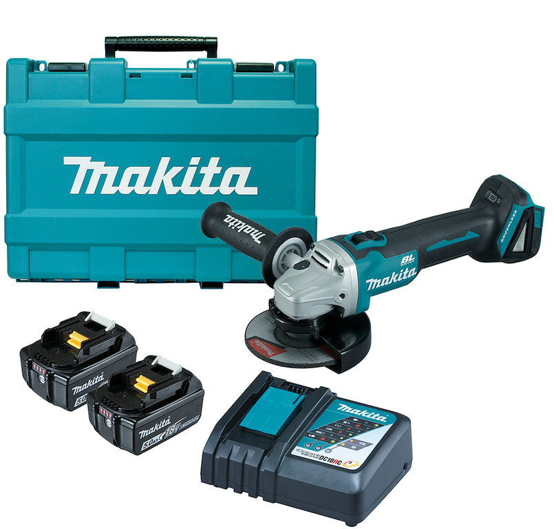 Makita akumulatorska ugaona brusilica DGA504RTE