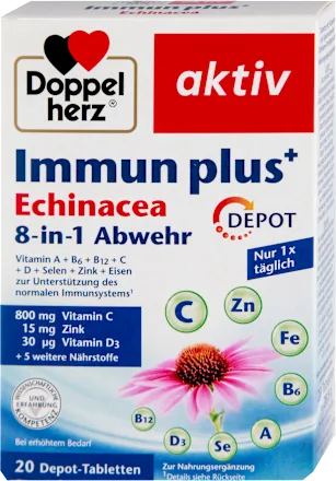 DoppelherzImmun plus - 8in1 Echinacea DEPOT, 20 komDodatak ishrani