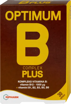 INPHARM
OPTIMUM B complex PLUS, 30 kom
Dodatak ishrani