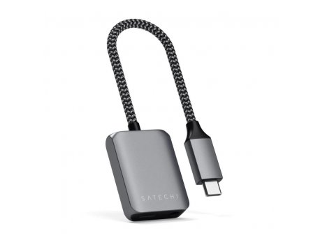 SATECHI USB-C to 3.5mm Audio & PD Adapter - Space Grey